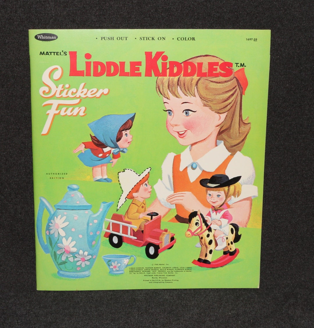 Liddle Kiddles 1966 Sticker Fun Book Whitman #1697 Unused A - Etsy