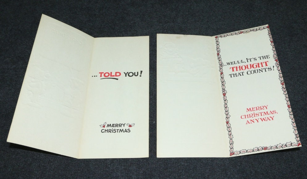 Andy Capp Comic Strip 1983 Greeting Cards Reg Smythe Christmas x2 A ...