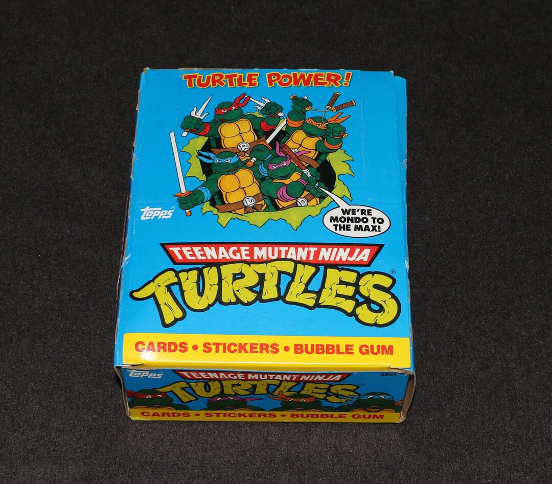 Teenage Mutant Ninja Turtles 1989 Topps Trading Cards Wax Packs Box X48 ...
