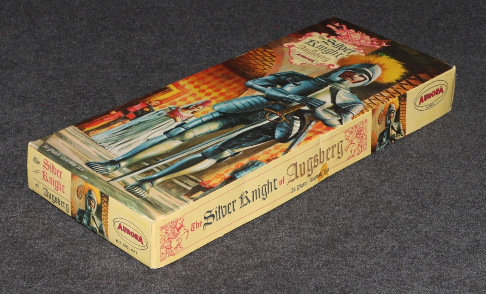 Aurora Model Built up 1973 Silver Knight of Augsberg Polk 1963 UK USA ...