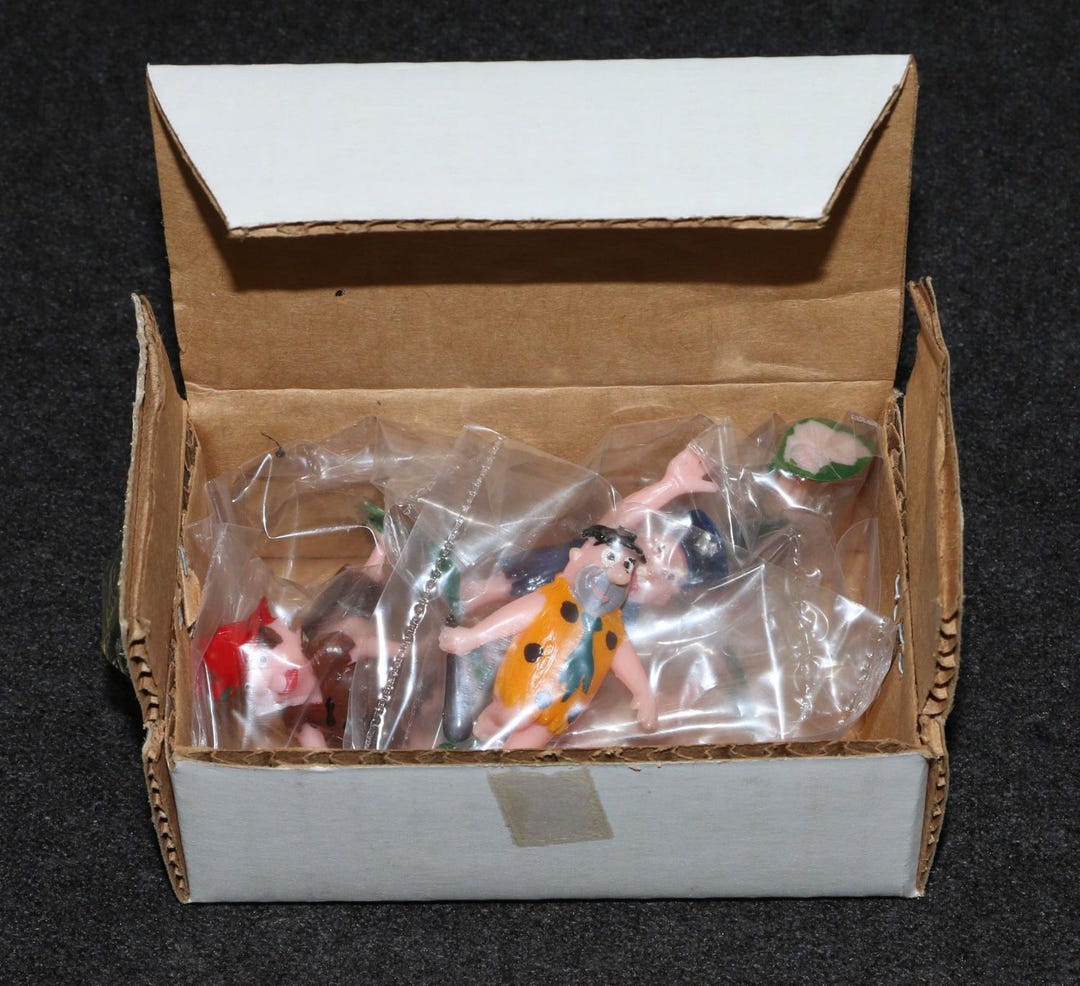 Hanna-barbera Tinykins 1961 Flintstones Set of 6 Mail Away MIB Fruity ...