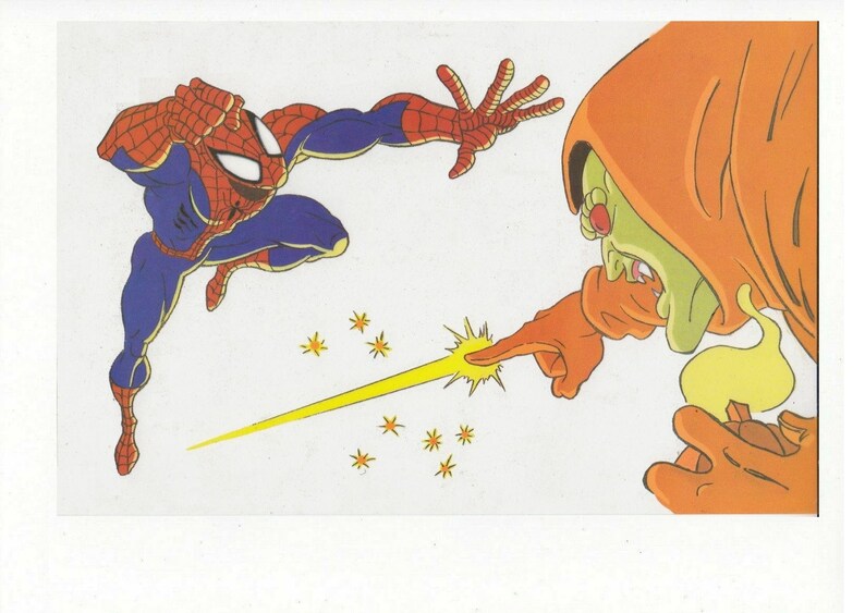 Spider-man Animated Series 1994 Fox Cartoon Animation Cels - Etsy