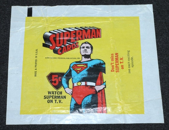 Art & Collectibles Memorabilia Vintage topps superman wrappers ...