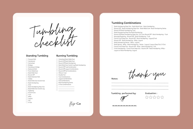 Tumbling, Gymnastics & Elite All Star Cheerleading Skills Digital ...