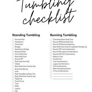 Tumbling, Gymnastics & Elite All Star Cheerleading Skills Digital ...