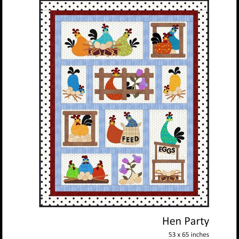 Chicken Quilt Pattern - Etsy