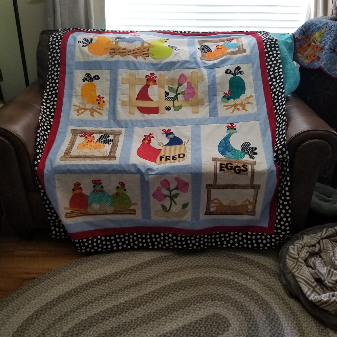 FCP-065 Hen Party (digital Pattern) *a Fusible Applique Quilt Pattern ...