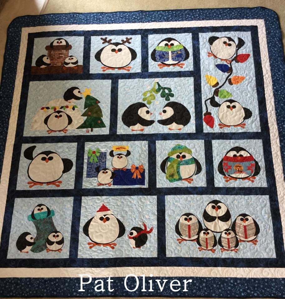 FCP-036 Penguin Cheer digital Pattern a Fusible Applique - Etsy