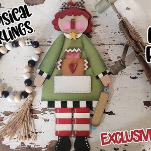 Prim Ginger Annie SVG| Prim Annie SVG| Raggedy Annie Hanger| Glow Forge ...