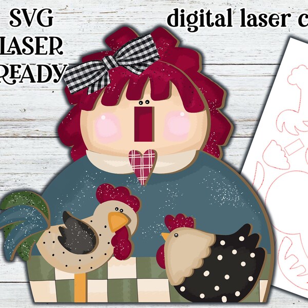Paper Raggedy Ann Svg - Etsy
