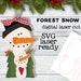 Forest Snow Pals SVG| Laser Cut Snowman Ornament| Glowforge| Ornament ...