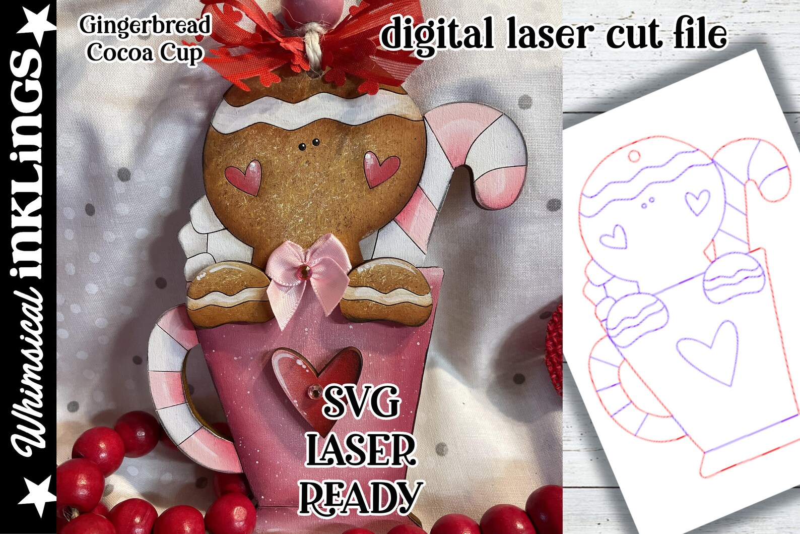 Sweet Gingerbread Laser Ready SVG Bundle| Christmas SVG| Laser Cut ...