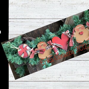 Gingerbread Garland| Christmas SVG| Laser Cut Christmas Garland| Glow ...