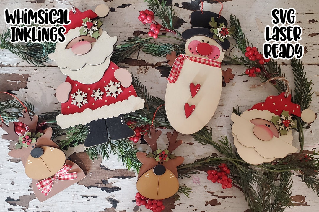 Christmas Clan Ornament SVG Set |christmas Laser SVG| Laser Cut ...