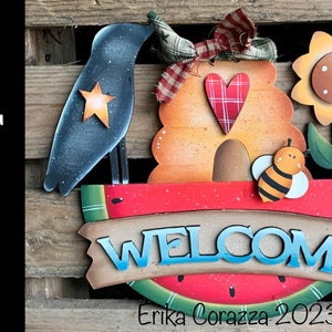 Summertime Welcome Sign SVG |laser Ready Prim Summer Sign| Glow Forge ...
