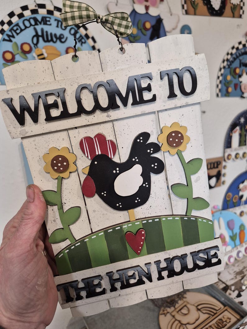 Welcome to the Hen House Sign SVG| Chicken SVG| Laser Cut Chicken| Glow ...