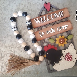 Welcome to Our Coop Chicken Wire Sign SVG Chicken SVG Laser Cut Chicken ...