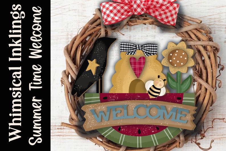 Summertime Welcome Sign SVG laser Ready Prim Summer Sign - Etsy