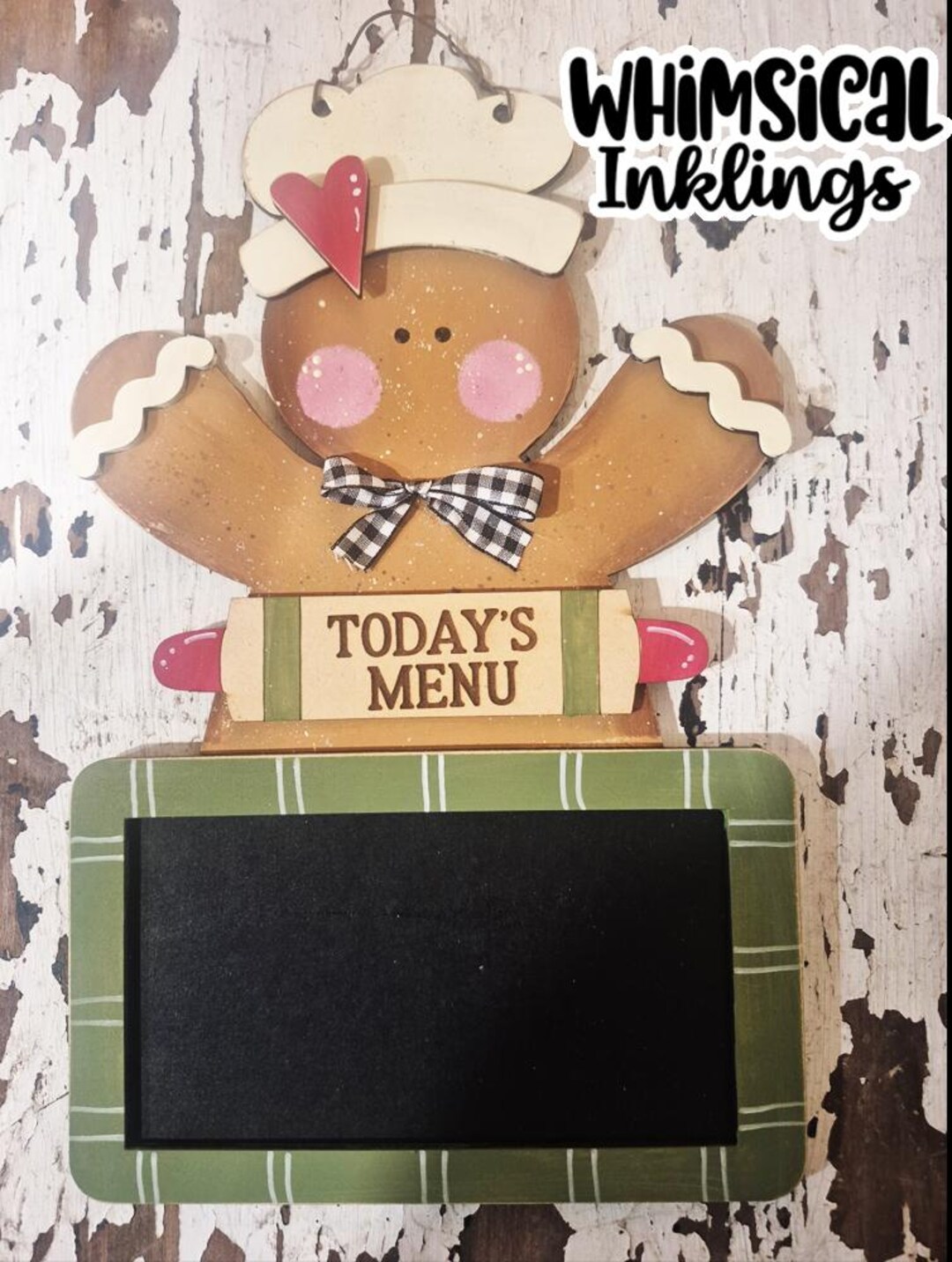 Gingerbread Menu Chalkboard Laser SVG| Christmas SVG| Laser Cut ...