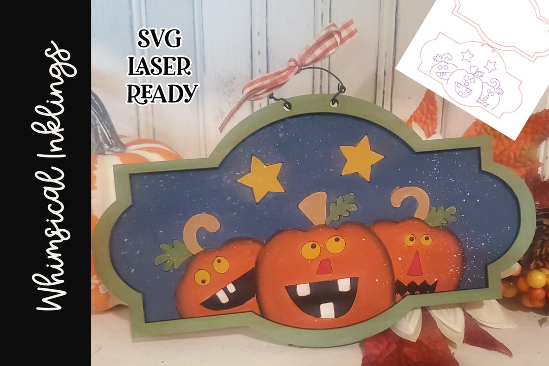 Jack O Lantern Patch SVG for Laser Cutting Halloween SVG - Etsy