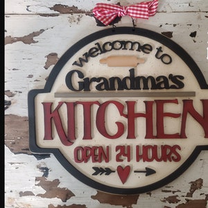 Welcome to Grandmas Kitchen Sign SVG| Kitchen SVG| Laser Cut Kitchen ...
