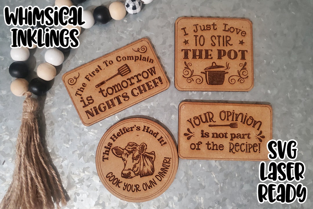 Farmhouse Fun Kitchen Magnet SVG Collection| Cow SVG| Laser Cut Magnet ...