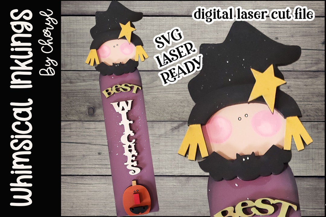 Best Witches Vertical Halloween Sign SVG| Halloween Laser SVG| Laser ...
