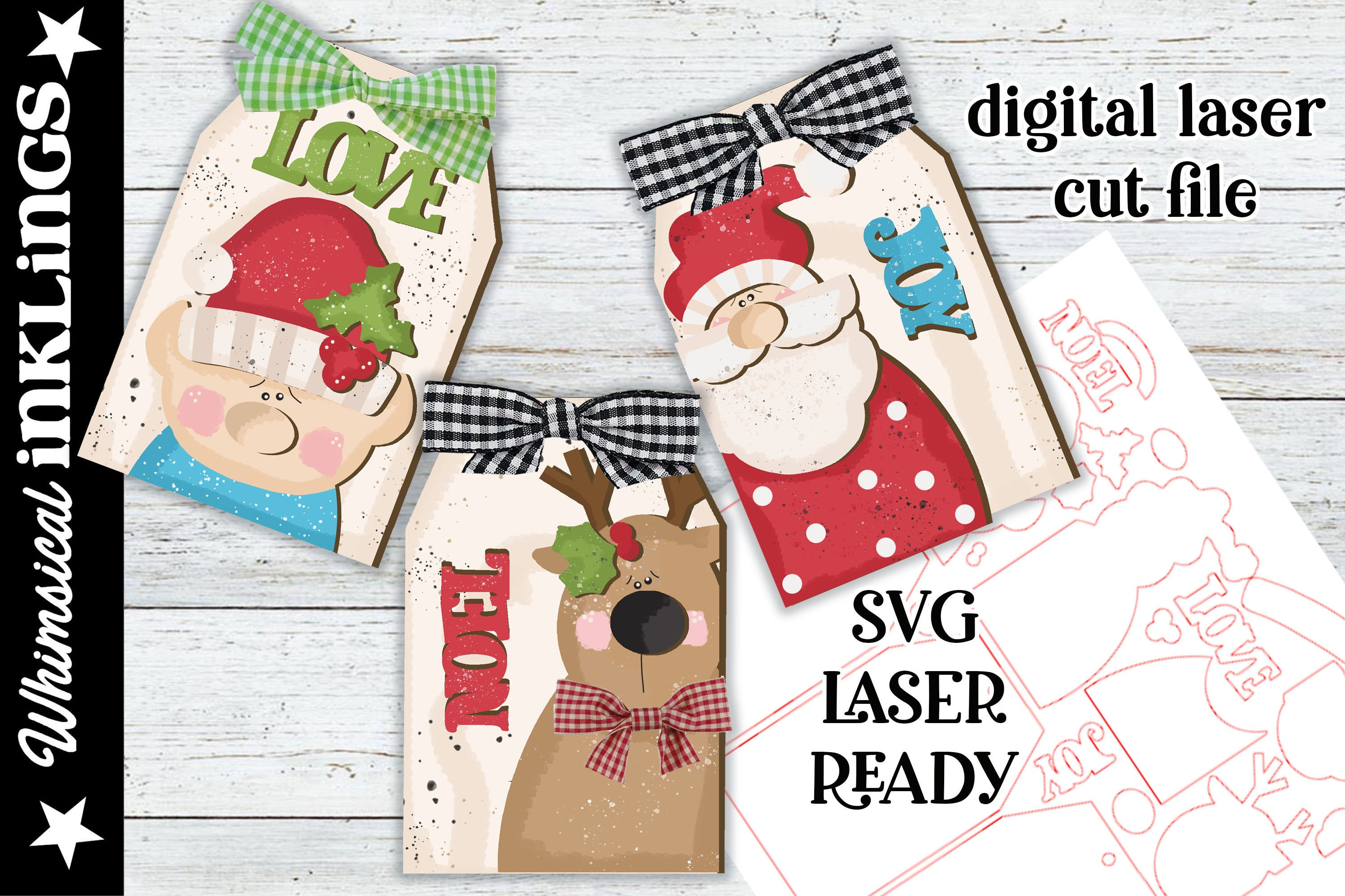The Christmas Clan Tag SVG Set |christmas Laser SVG| Laser Cut ...