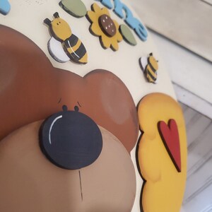 Honey Bear Welcome Sign SVG |laser Ready Spring Sign| Glow Forge Summer ...