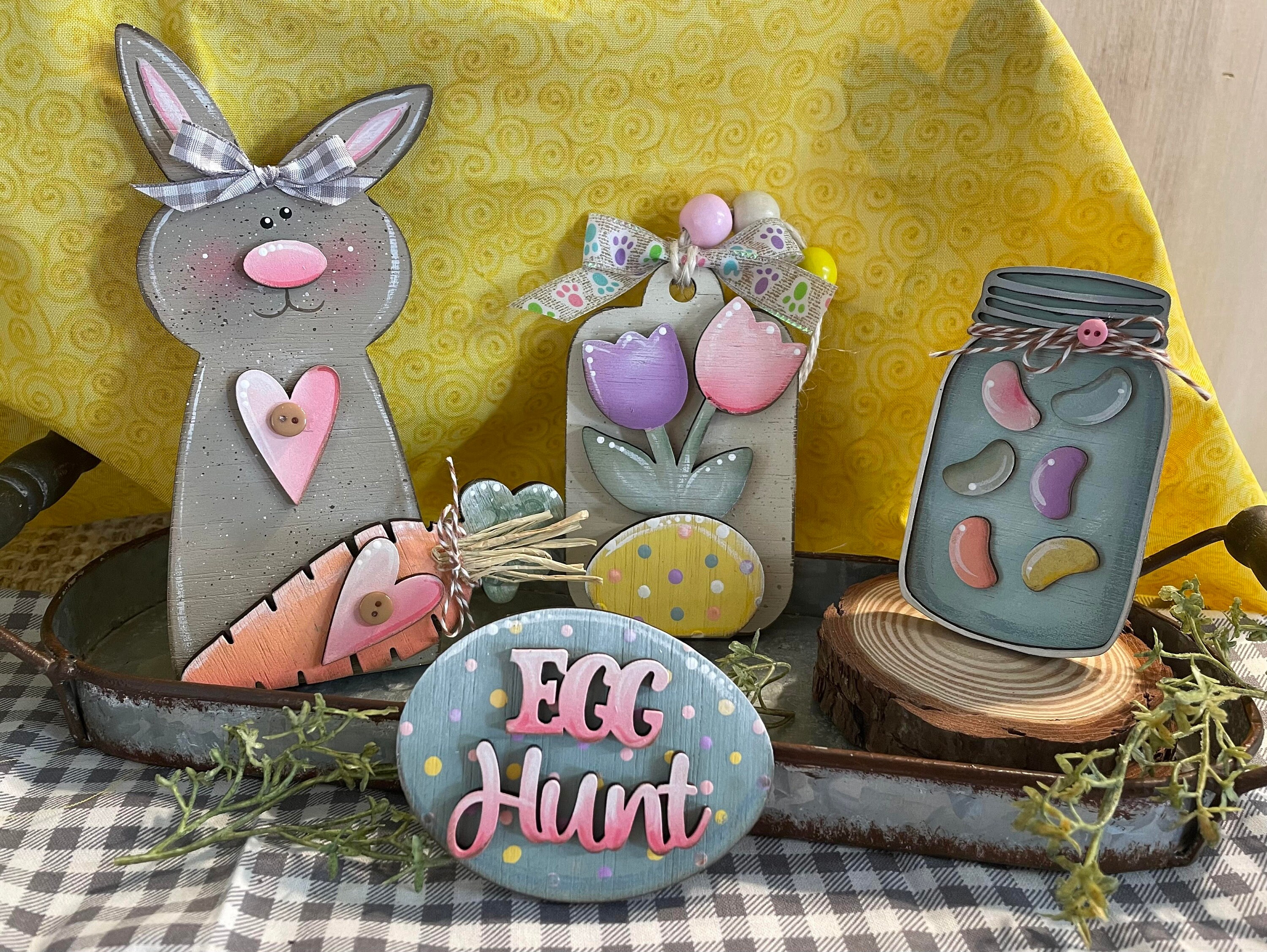 Easter Time Laser SVG Set | Glowforge Easter| Easter Tiered Tray ...