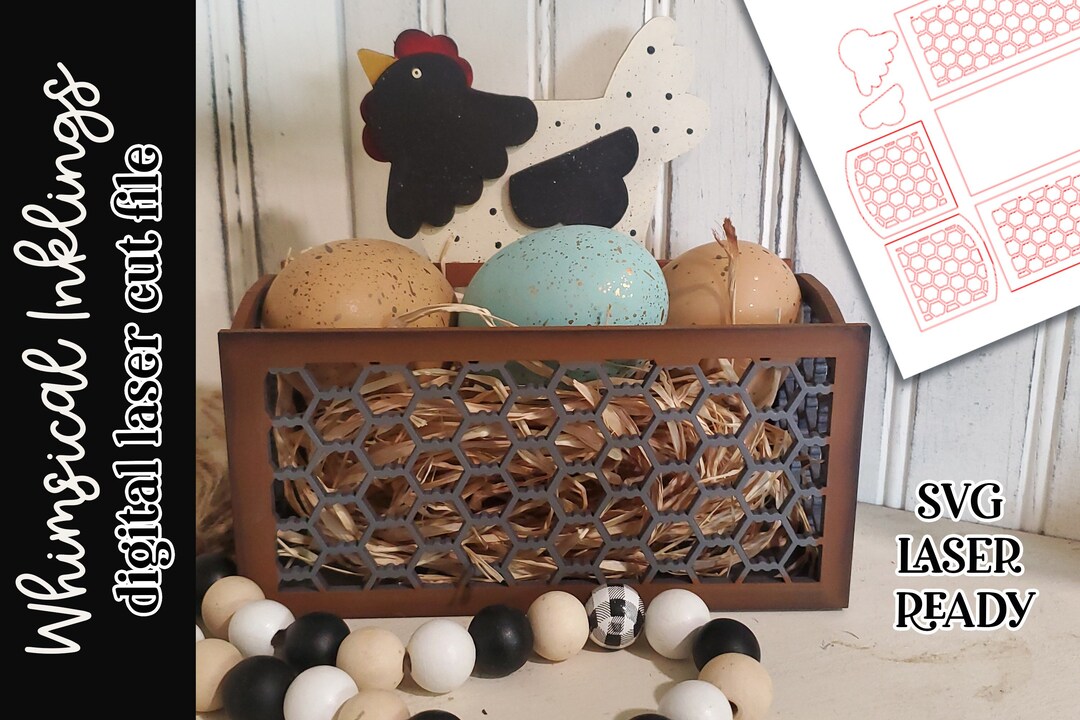 Chicken Box SVG| Chicken SVG| Laser Cut Chicken| Glow Forge| Chicken ...