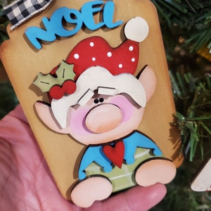 Noel Elf Ornament SVG| Laser Cut Elf Ornament| Glow Forge| Ornament SVG ...