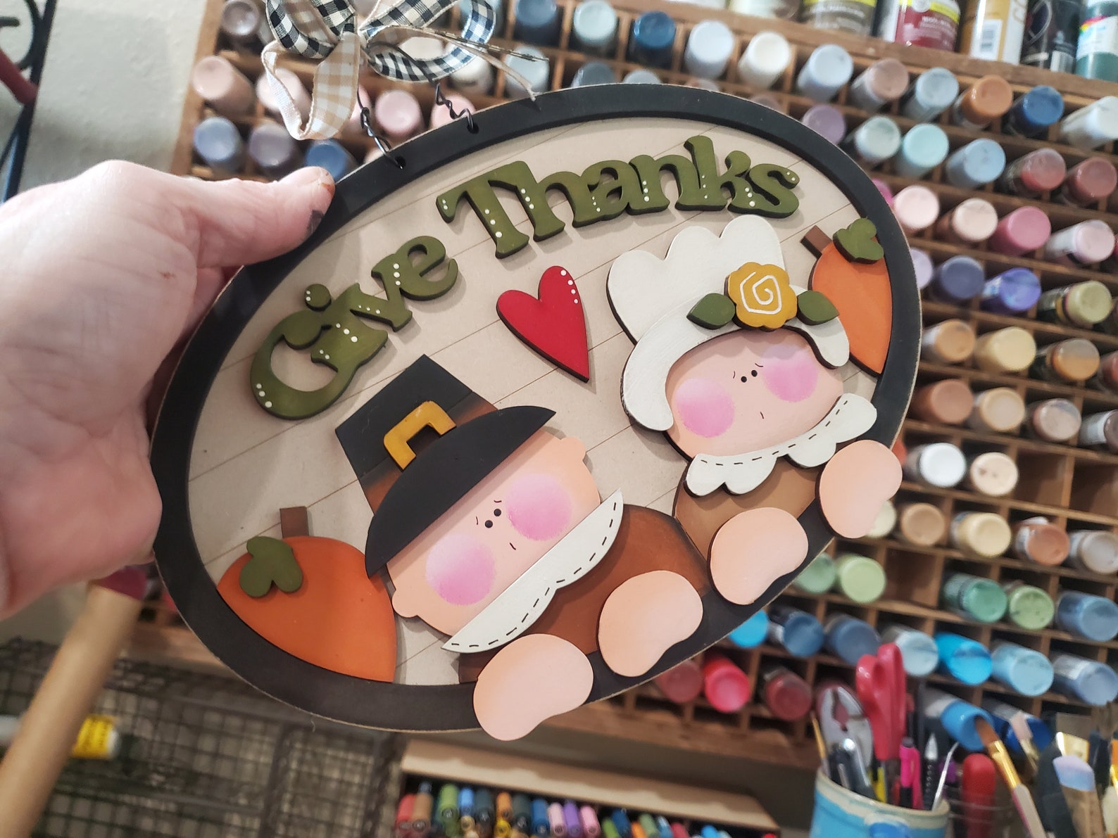 Give Thanks-pilgrim Sign SVG| Pilgrim Sign SVG| Laser Cut Pilgrims ...