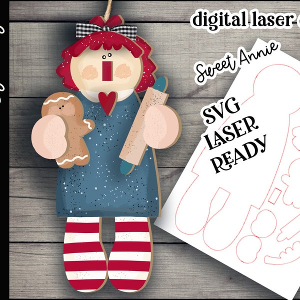 Raggedy Ann Svg - Etsy