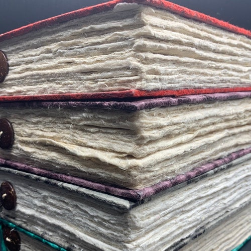 Handmade Junk Journal Deckle Edge Watercolour Journal - Etsy UK