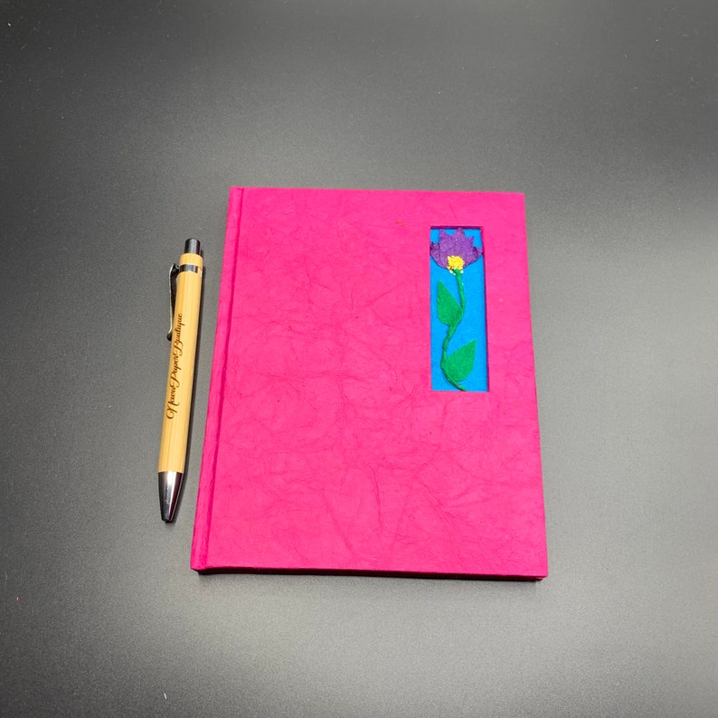 Paper Flower Lokta Journal Made in Nepal Handmade - Etsy