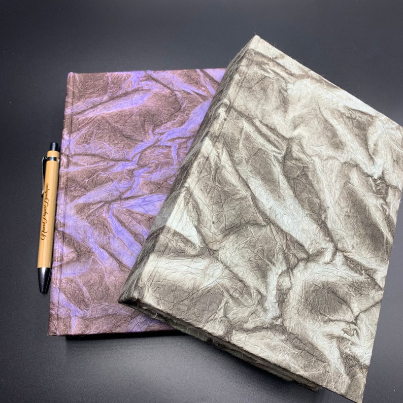 Deckle Edge Lokta Journal handmade in Nepal - Etsy