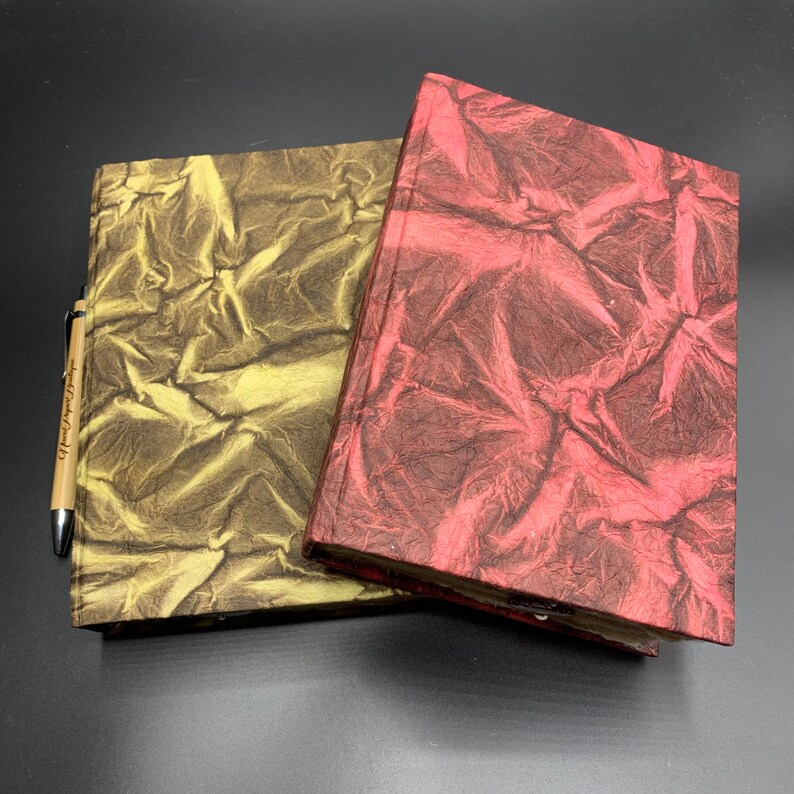 Deckle Edge Lokta Journal handmade in Nepal - Etsy