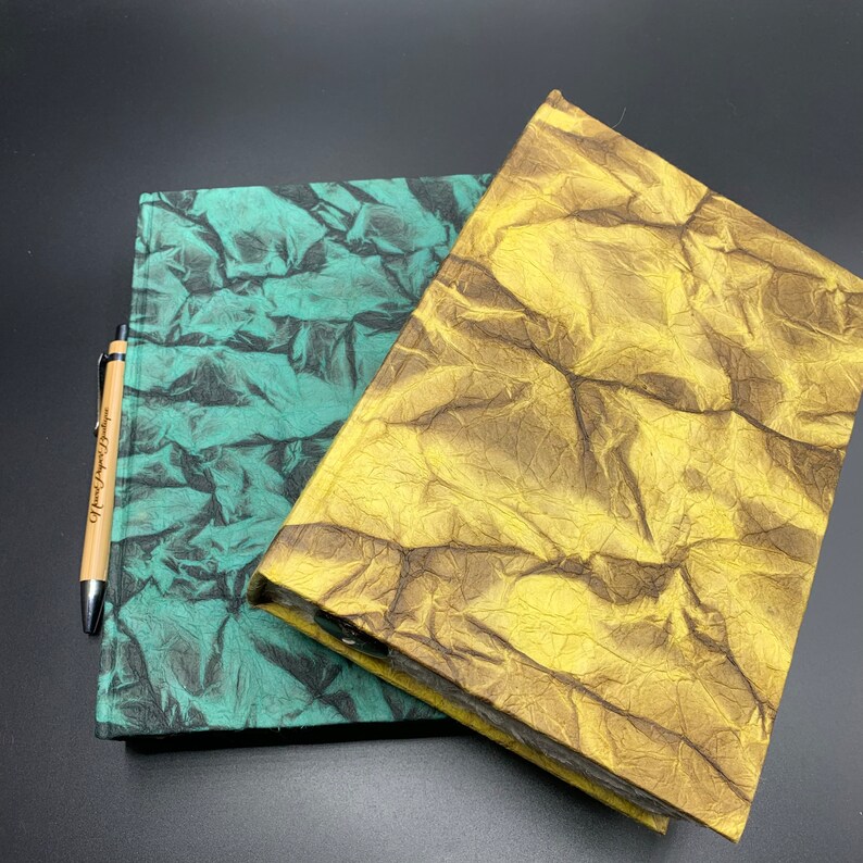 Deckle Edge Lokta Journal handmade in Nepal - Etsy