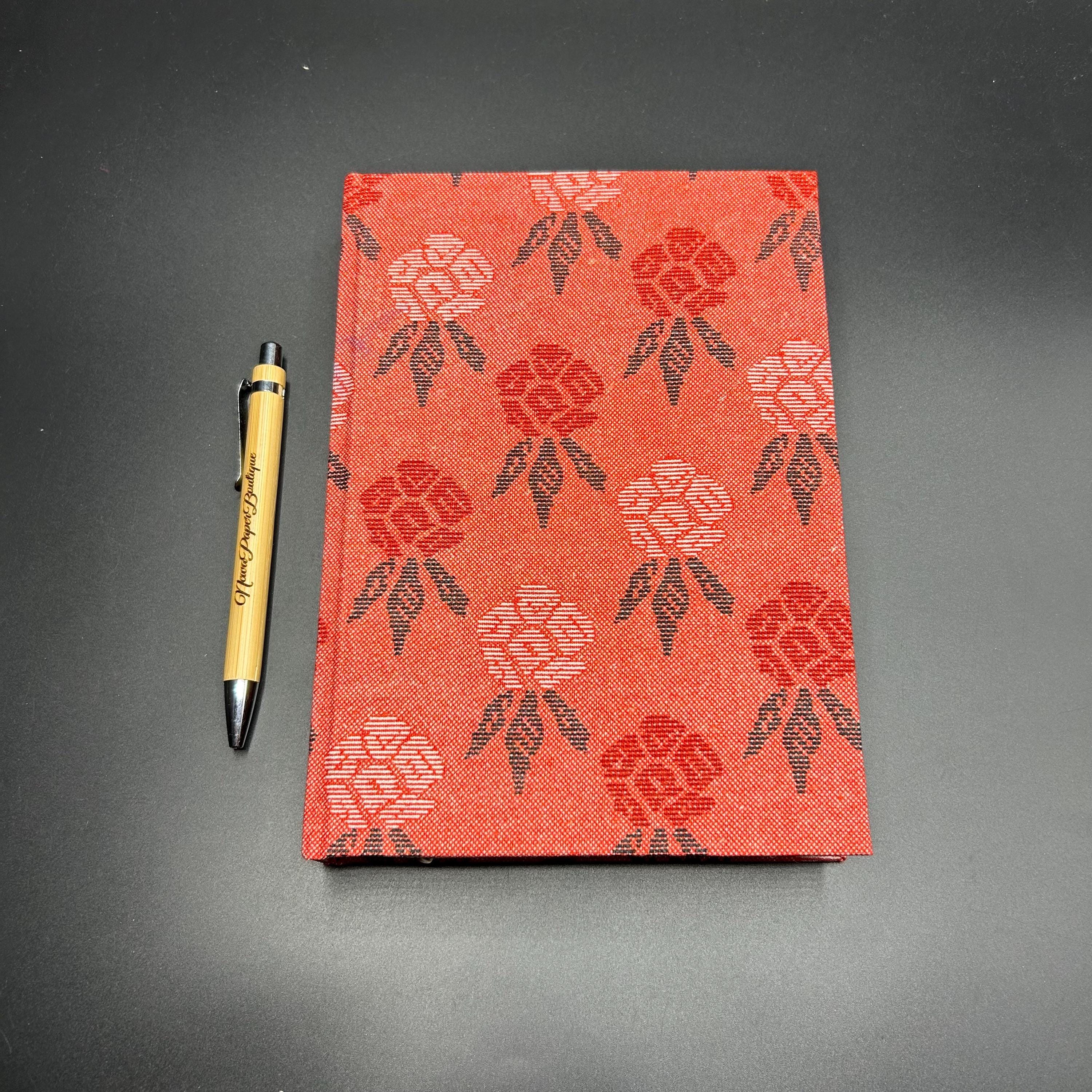 Nepali Dhaka Fabric Cover Deckle Edge Lokta Journal |handmade in Nepal ...
