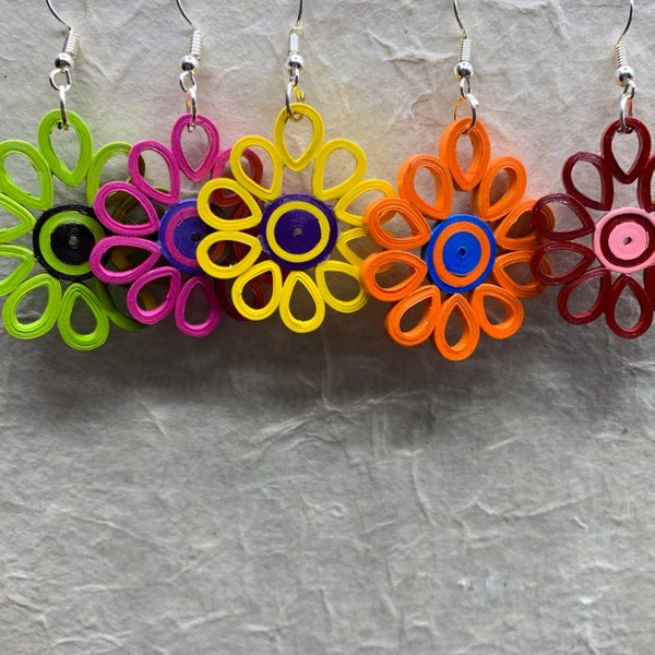 Paper Quilling Earrings - Etsy