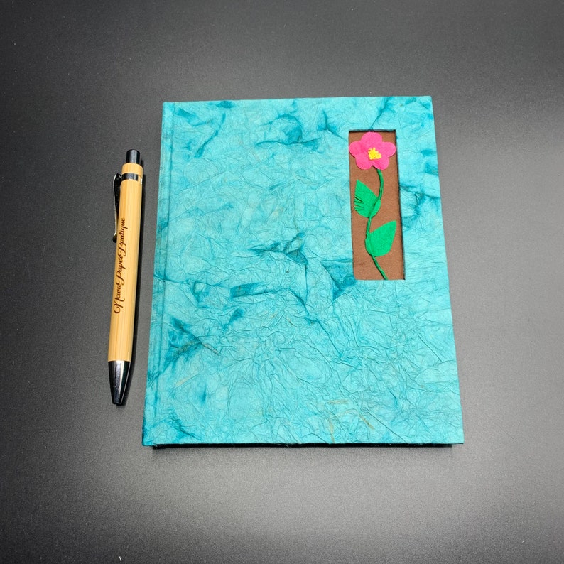 Paper Flower Lokta Journal Made in Nepal Handmade - Etsy
