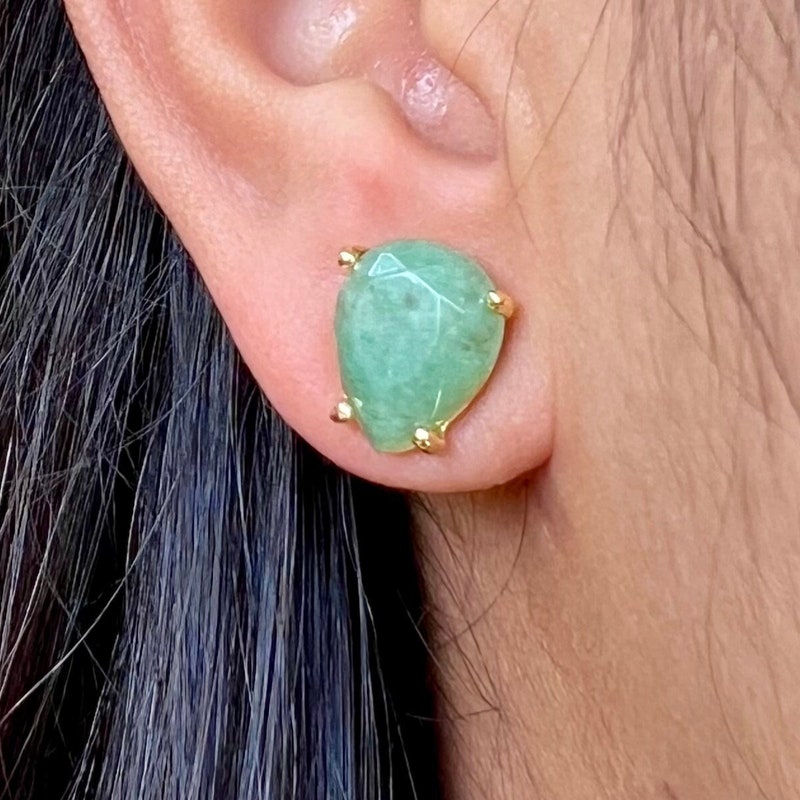 Green Earrings - Etsy