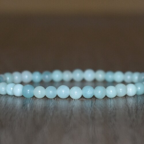 4mm Light Blue Amazonite Bracelet for Women Amazonite | Etsy