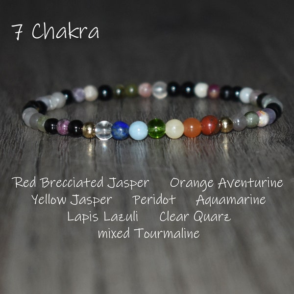 7 Chakra Bracelet - Etsy