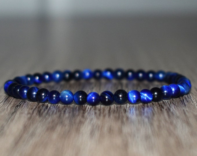 4mm Magenta Tiger Eye Bracelet Women Bracelet for Healing | Etsy