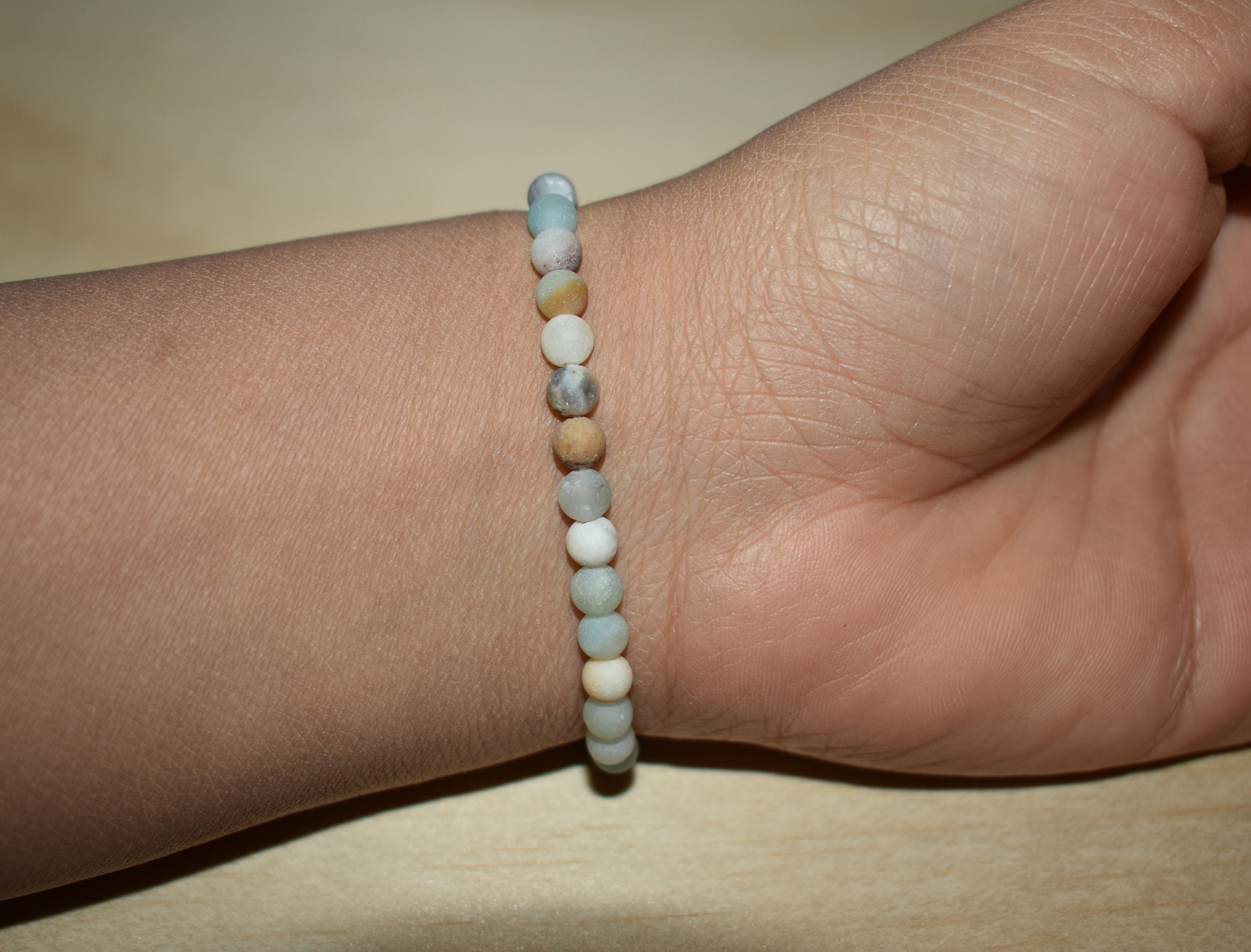 4mm Matte Amazonite Bracelet Amazonite Bracelets for Women - Etsy