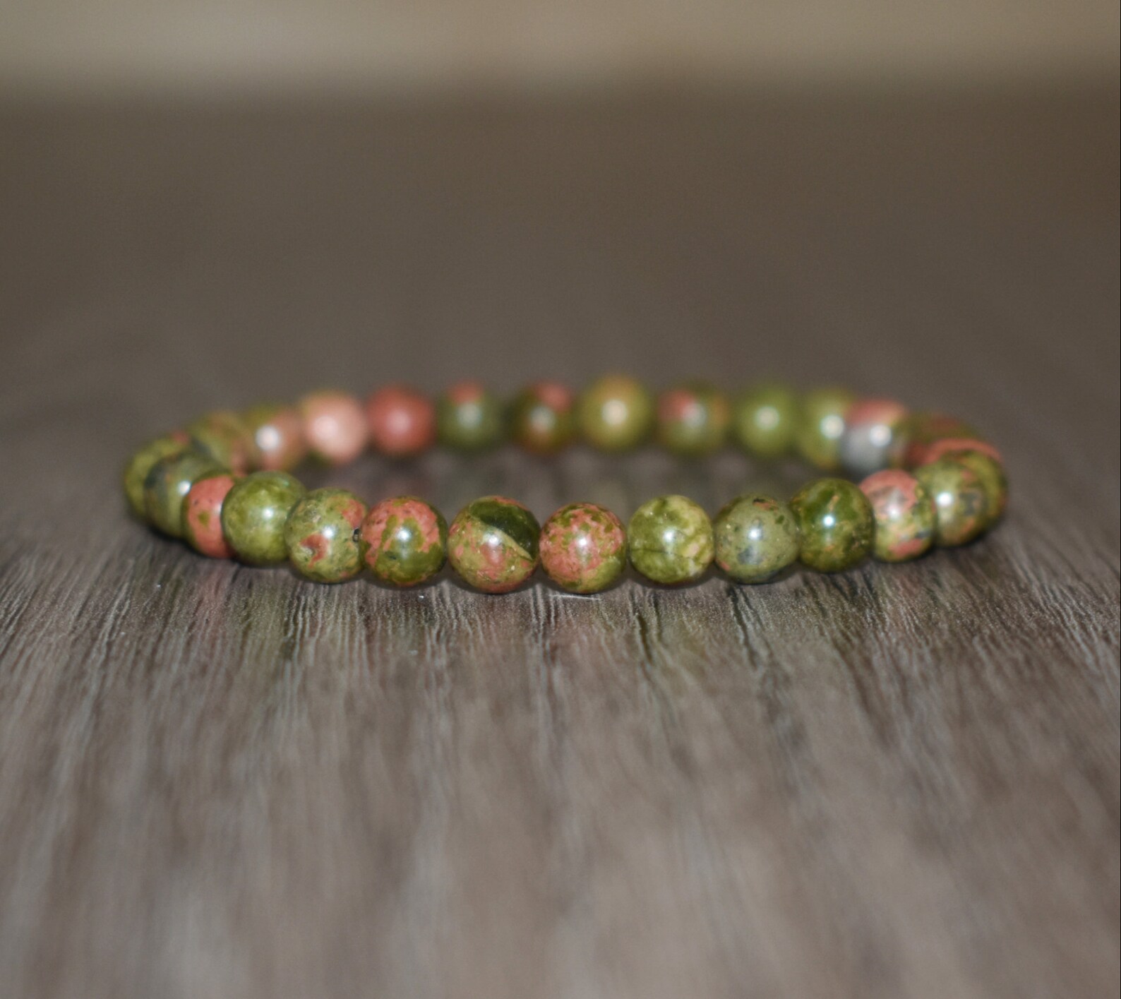 6mm Unakite Bracelet Heart Chakra Bracelet for Chakra - Etsy