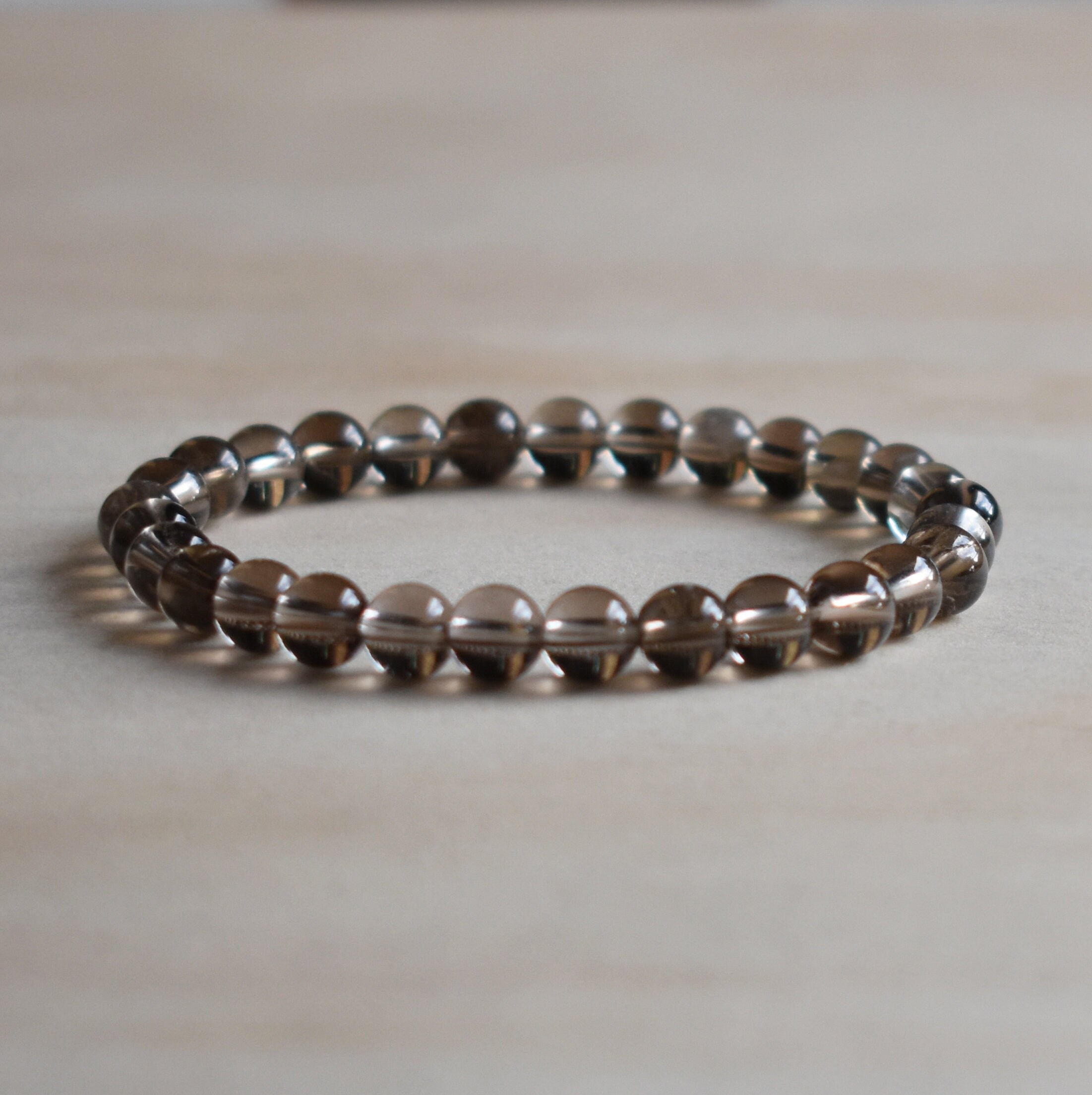 6mm Smoky Quartz Bracelet Bracelet for Women Bracelet for - Etsy