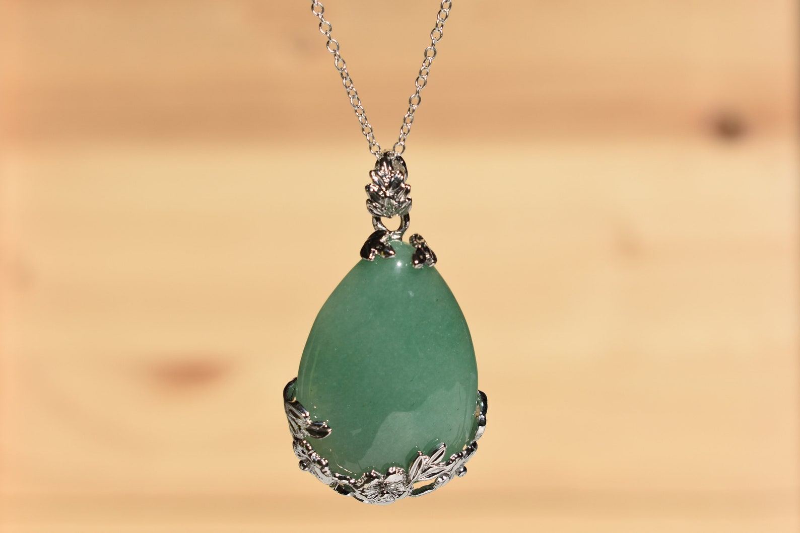 Green Aventurine Necklace Green Aventurine Jewelry Healing - Etsy